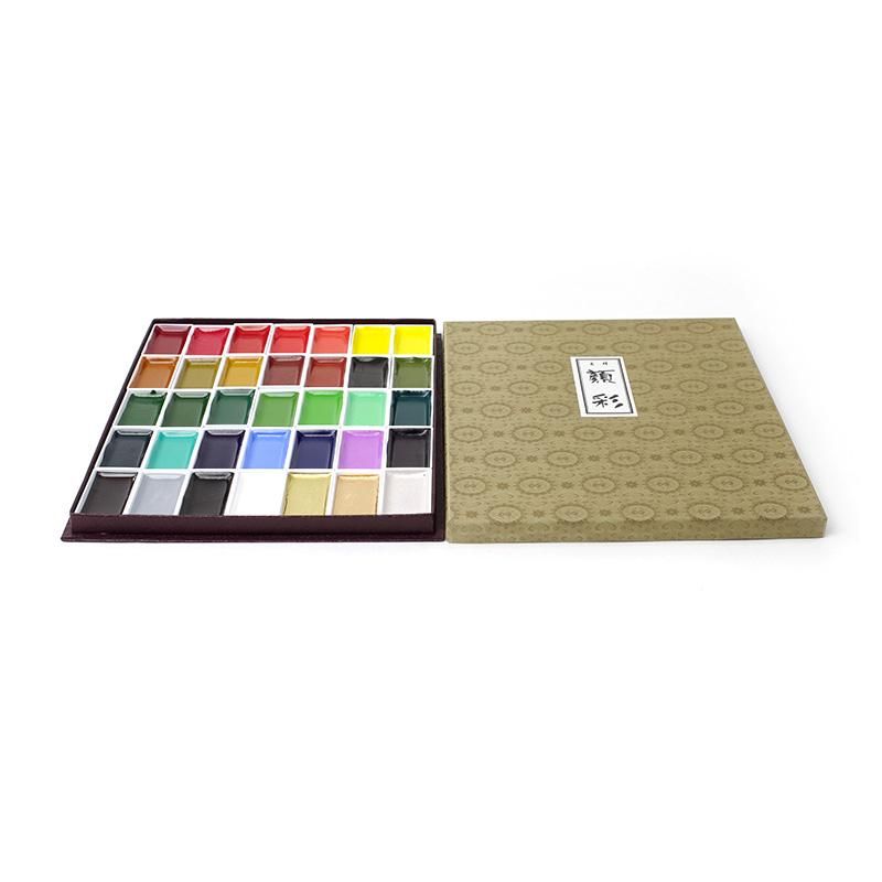 Kissho Gansai (Superior) 35-Color Set (Kissho) – Shoyu Calligraphy Shop